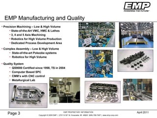 EMP cooling systems solutions ppt 04 10 11 | PPT