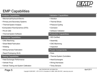 EMP cooling systems solutions ppt 04 10 11 | PPT