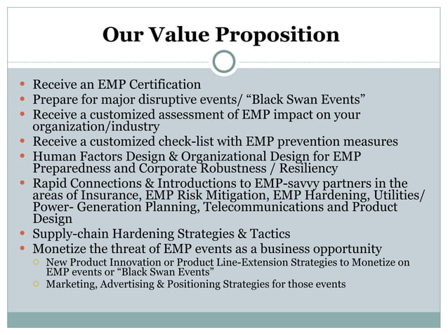 EMP Defense Council(sm) - Presentation by Desi Ivanova | PPT