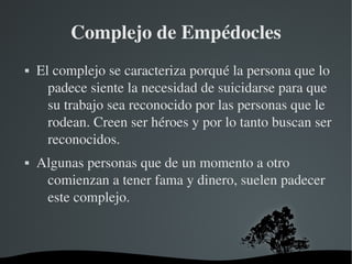Complejo de Empédocles-Laura Domene | ODP