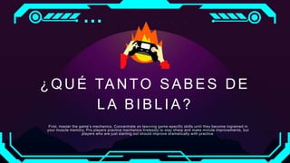 Juego interactivo para aprender biblia y su historia | PPTX