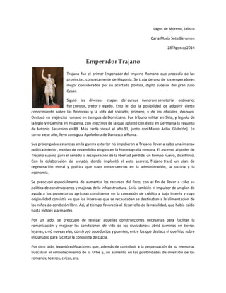 Emperador Trajano | DOCX