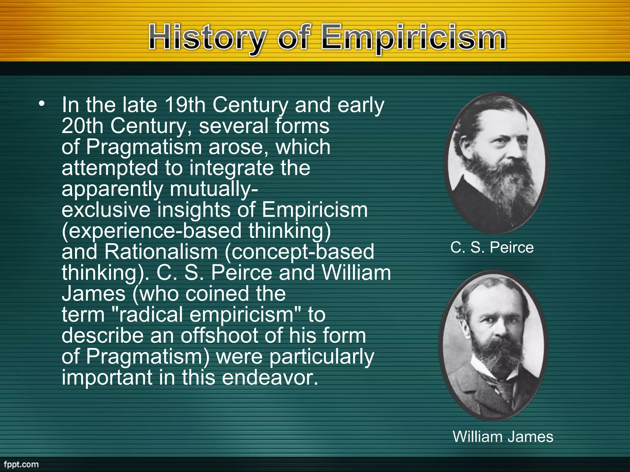 Empericism vs. Idealism & Positivism | PPT