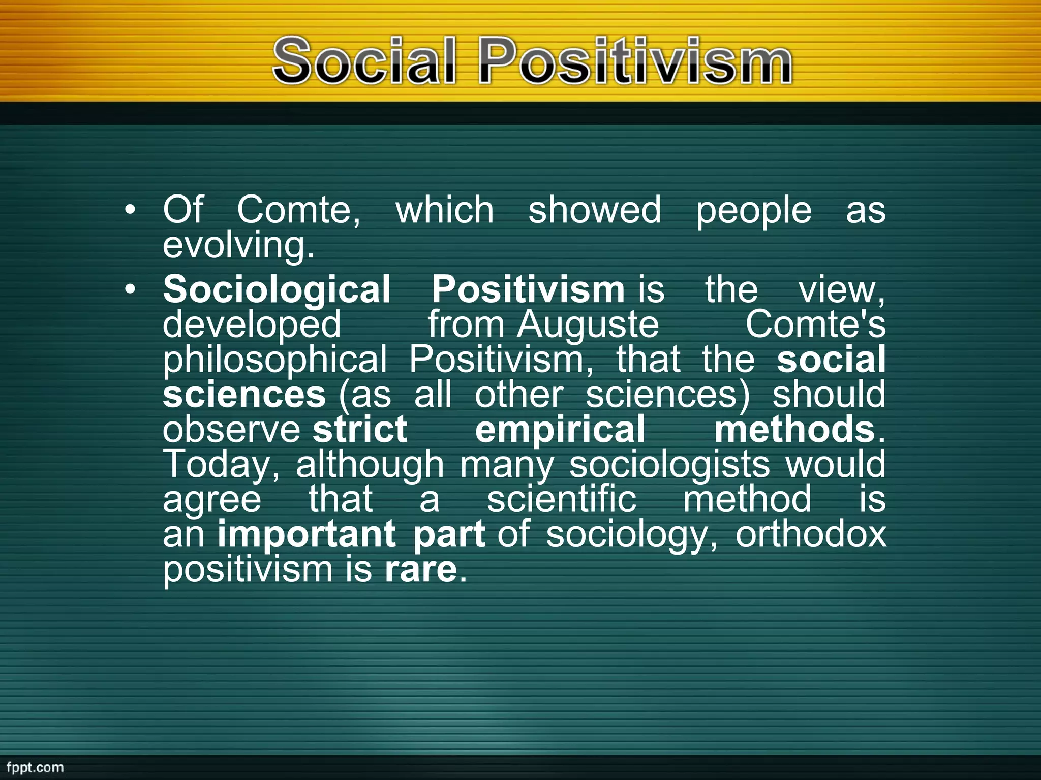 Empericism vs. Idealism & Positivism | PPT