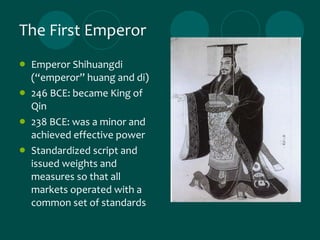 Emperor shihuangdi and qin unification | PPT