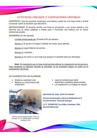 ACTIVIDADES PARA EMPEZAR EL DIA | PDF
