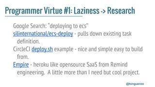 Ufo Ship for AWS ECS | PPT