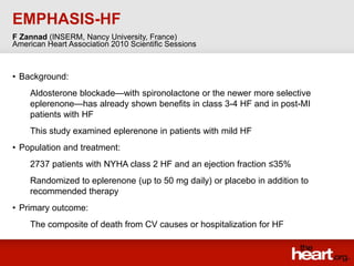EMPHASIS-HF trial - Summary & Results | PPT
