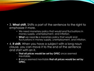 Emphasis: Sentence Stucture | PPT