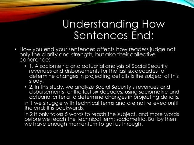 Emphasis: Sentence Stucture