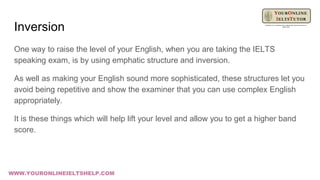 Emphatic Sentence Structures (Inversion) | PPTX