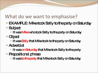 Emphatic Structures | PPT