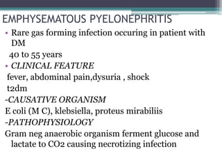 EMPHYSEMATOUS PYELONEPHRITIS | PPTX