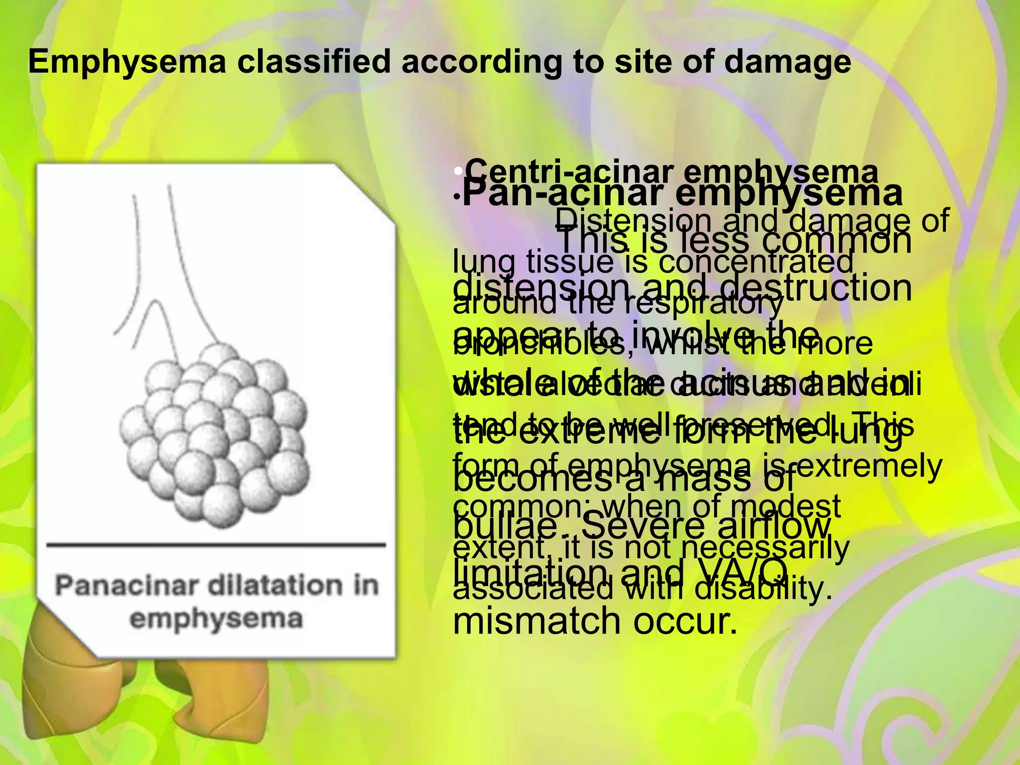 Emphysema | PPTX | Lung and Respiratory Health | Diseases and Conditions