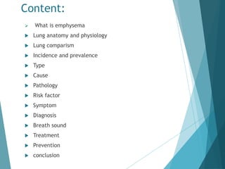 Emphysema | PPTX