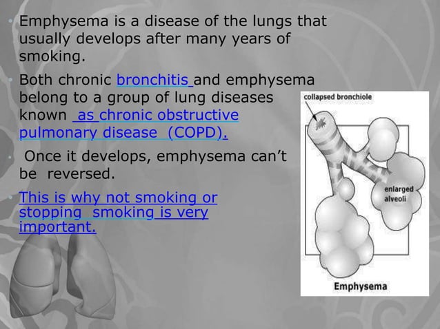 Emphysema (COPD) | PPTX | Lung and Respiratory Health | Diseases and ...