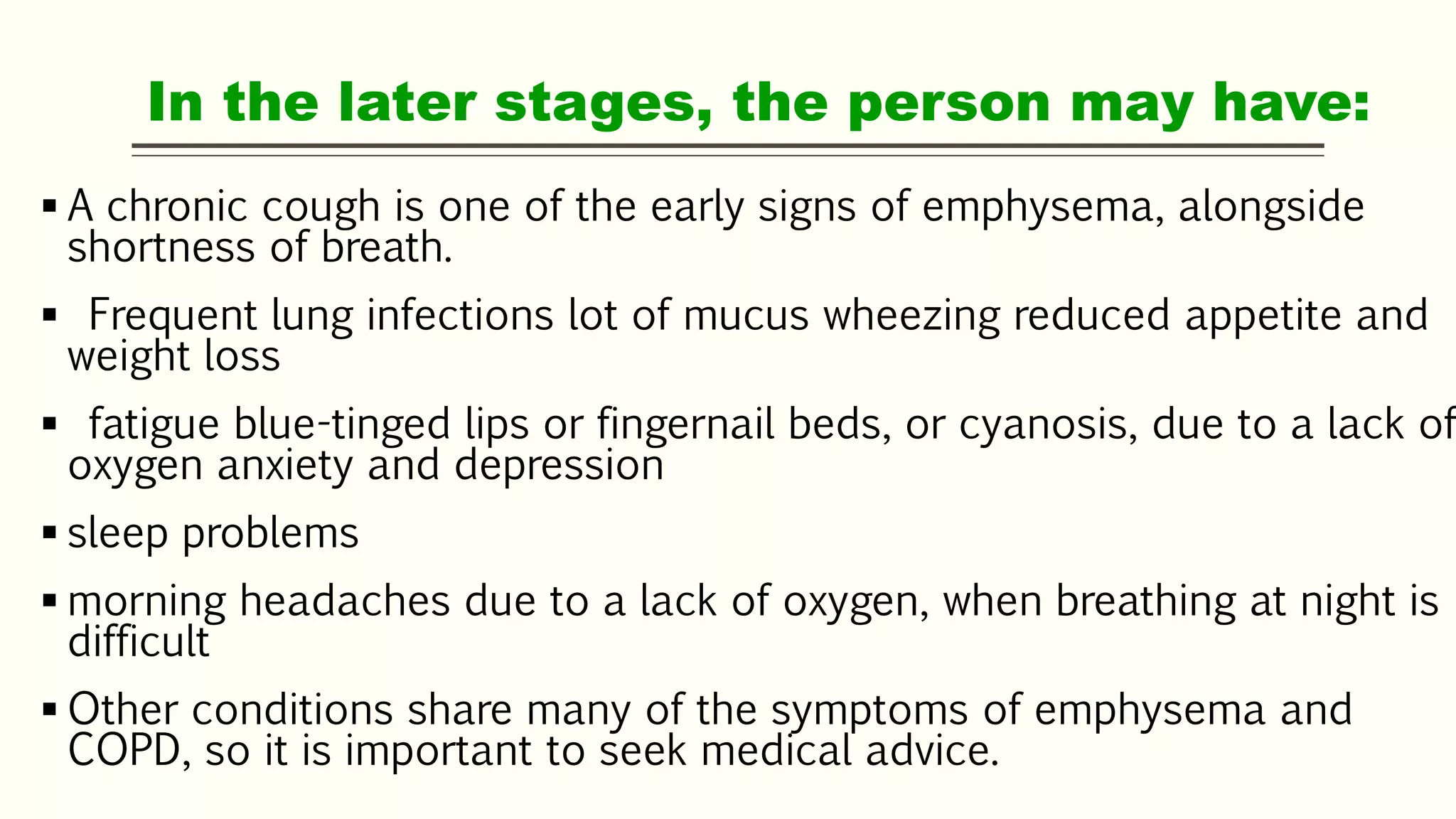 Emphysema-medical information |management |diagnosis | tests | PPTX ...