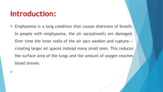 Emphysema power point.( Respiratory disease) | PPT
