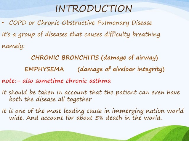 COPD (chronic obstructive pulmonary disease) | PPT