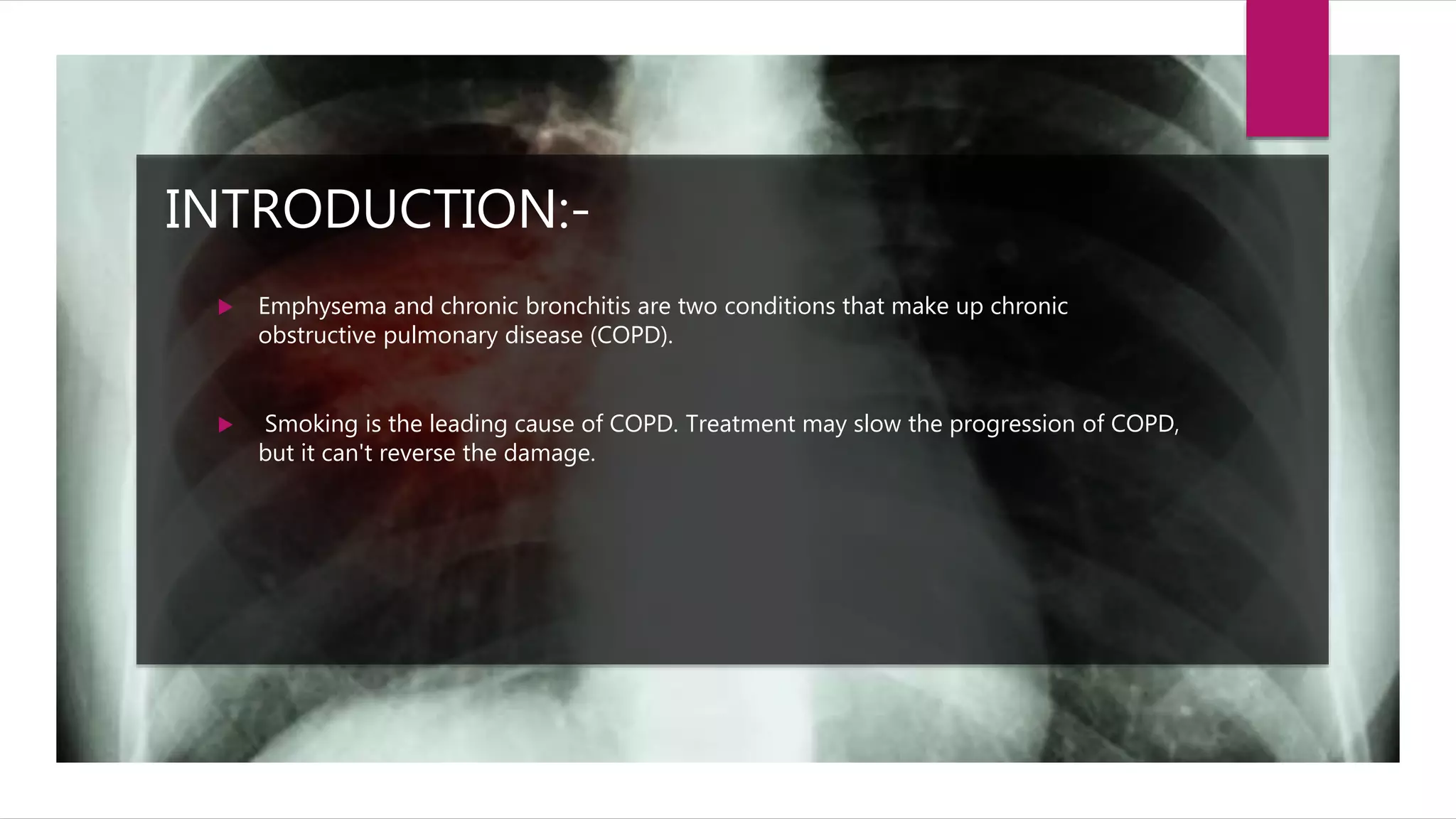 Emphysema and chronic bronchitis | PPT