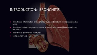Emphysema and chronic bronchitis | PPTX