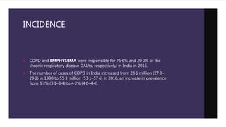 Emphysema and chronic bronchitis | PPTX