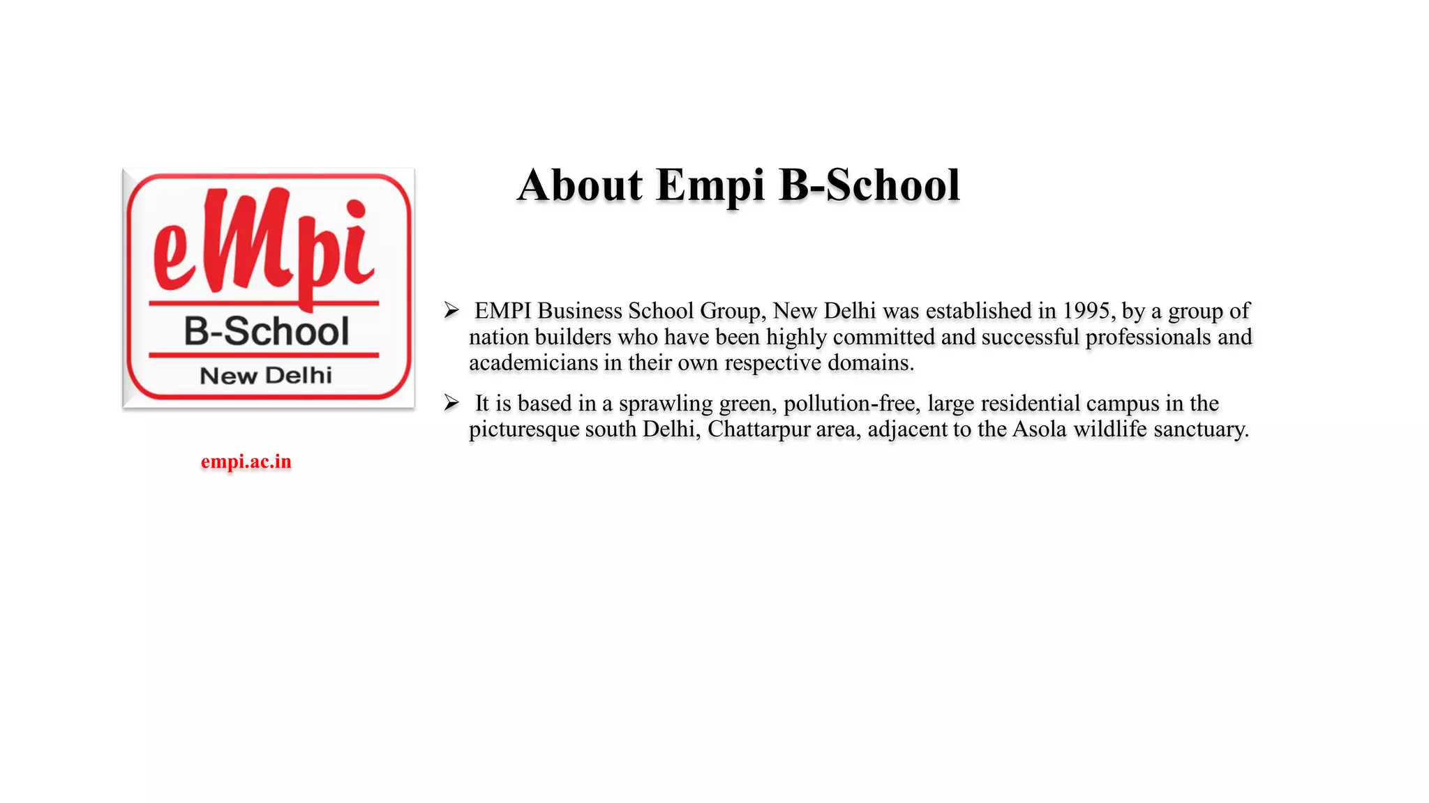 Empi Business school