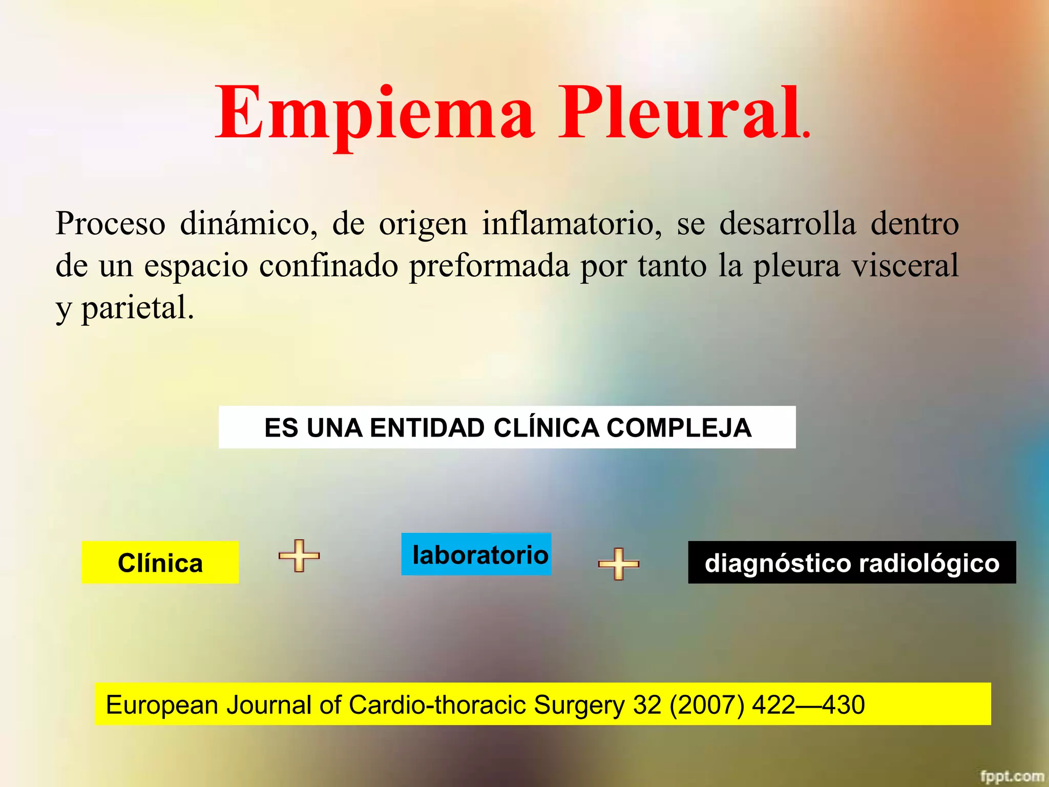 EMPIEMA PULMONAR | PPTX