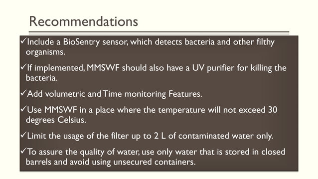 Microcontroller Based Monitoring System For Water Filtration Ppt
