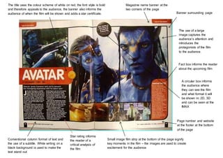 Empire cinema double page spreads | PPT