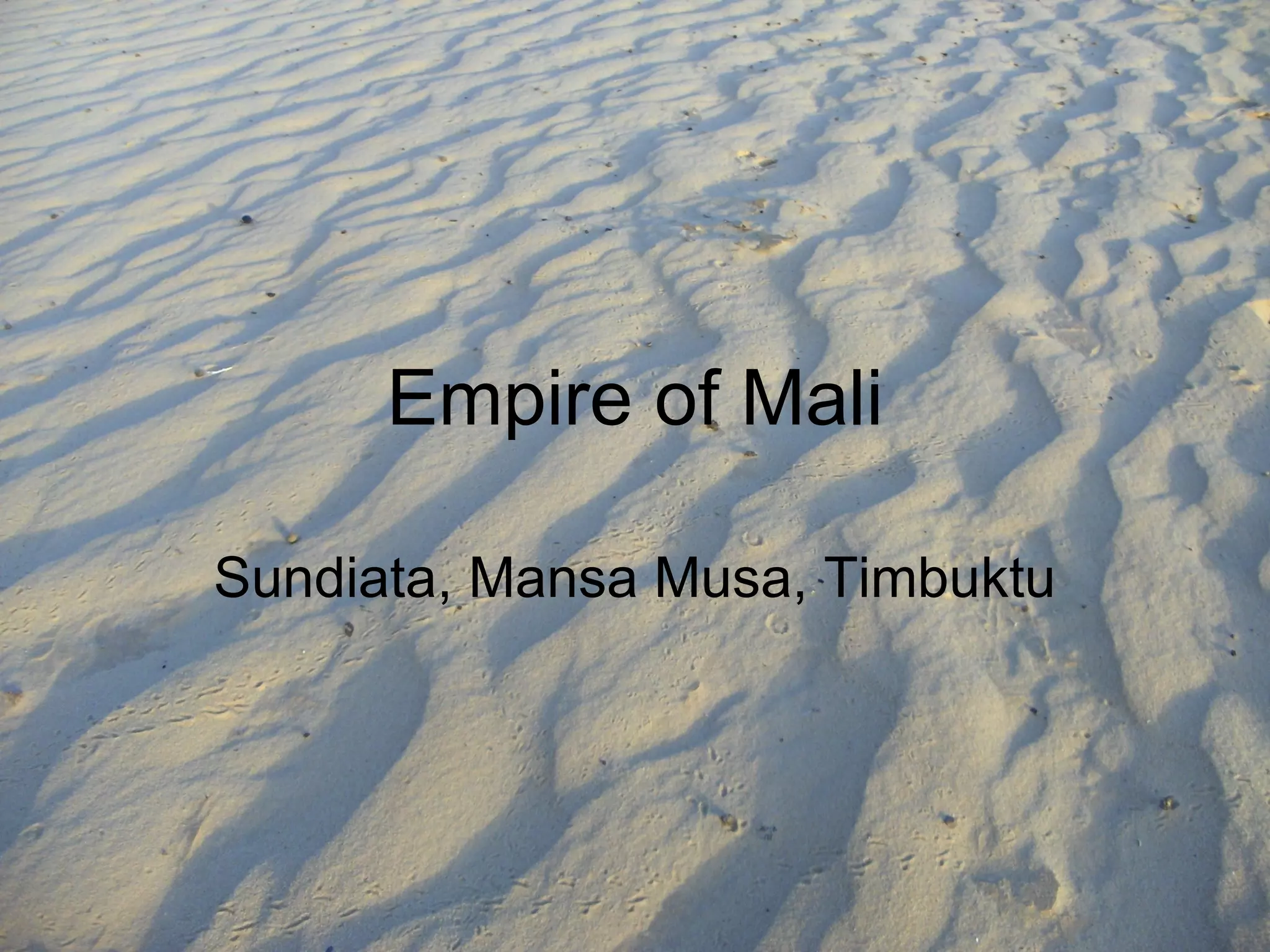 Empire Of Mali | PPT