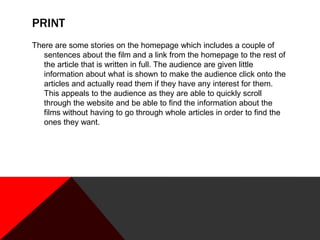 Empire website analysis | PPTX