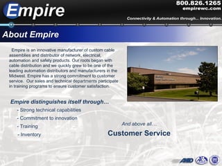 Empire Wire & Supply Factory Controls and Automation | PPT