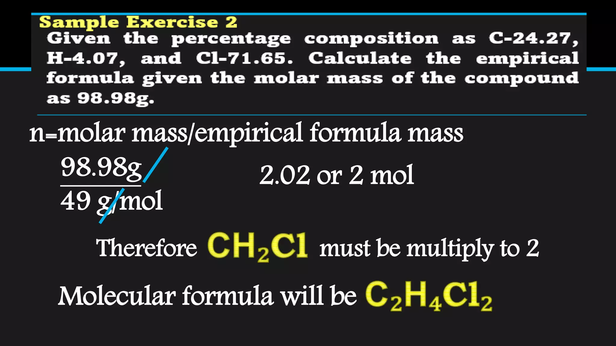 EMPIRICAL AND MOLECULAR FORMULA.pptx