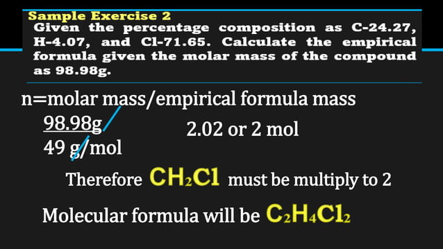 EMPIRICAL AND MOLECULAR FORMULA.pptx