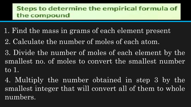 EMPIRICAL AND MOLECULAR FORMULA.pptx