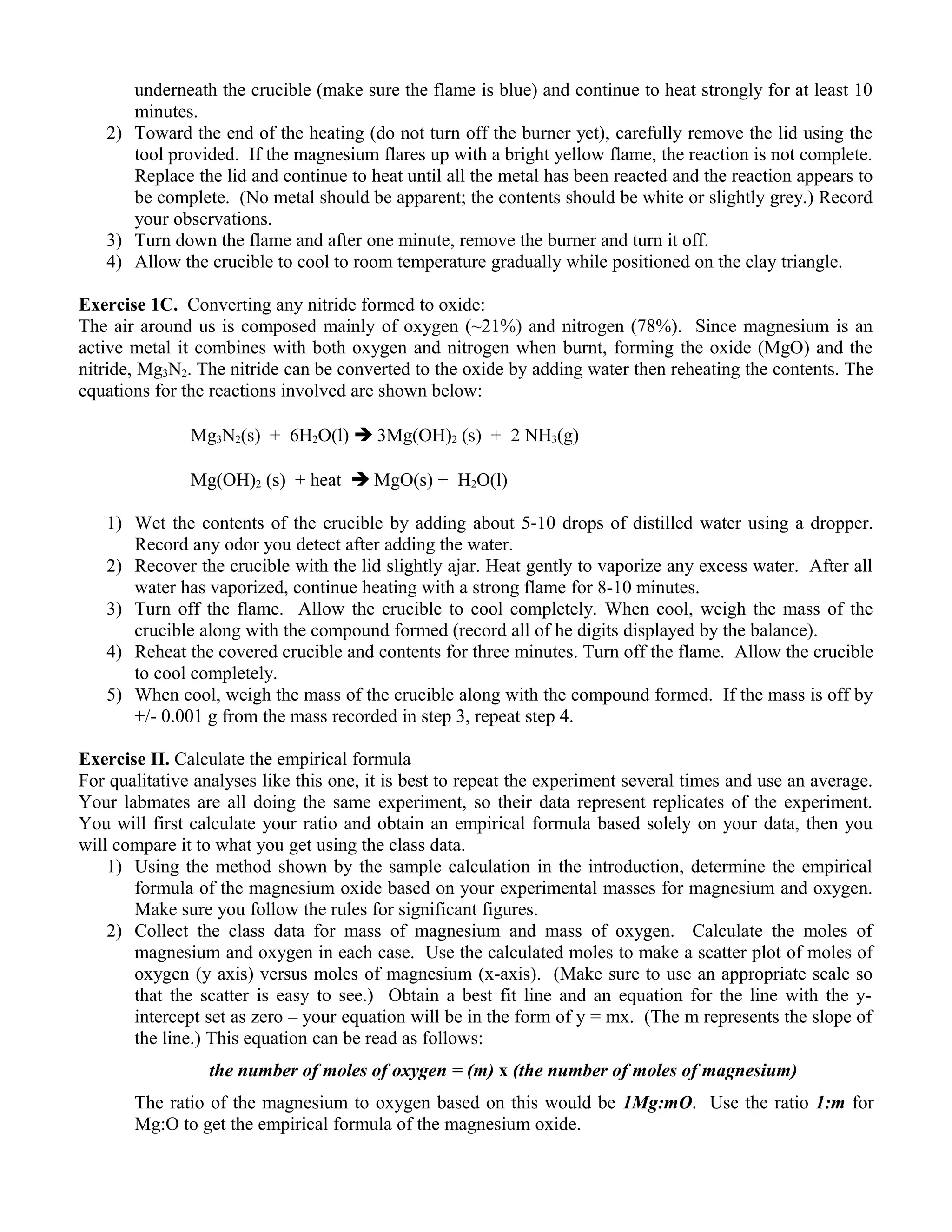 Empirical formula of substance | DOC