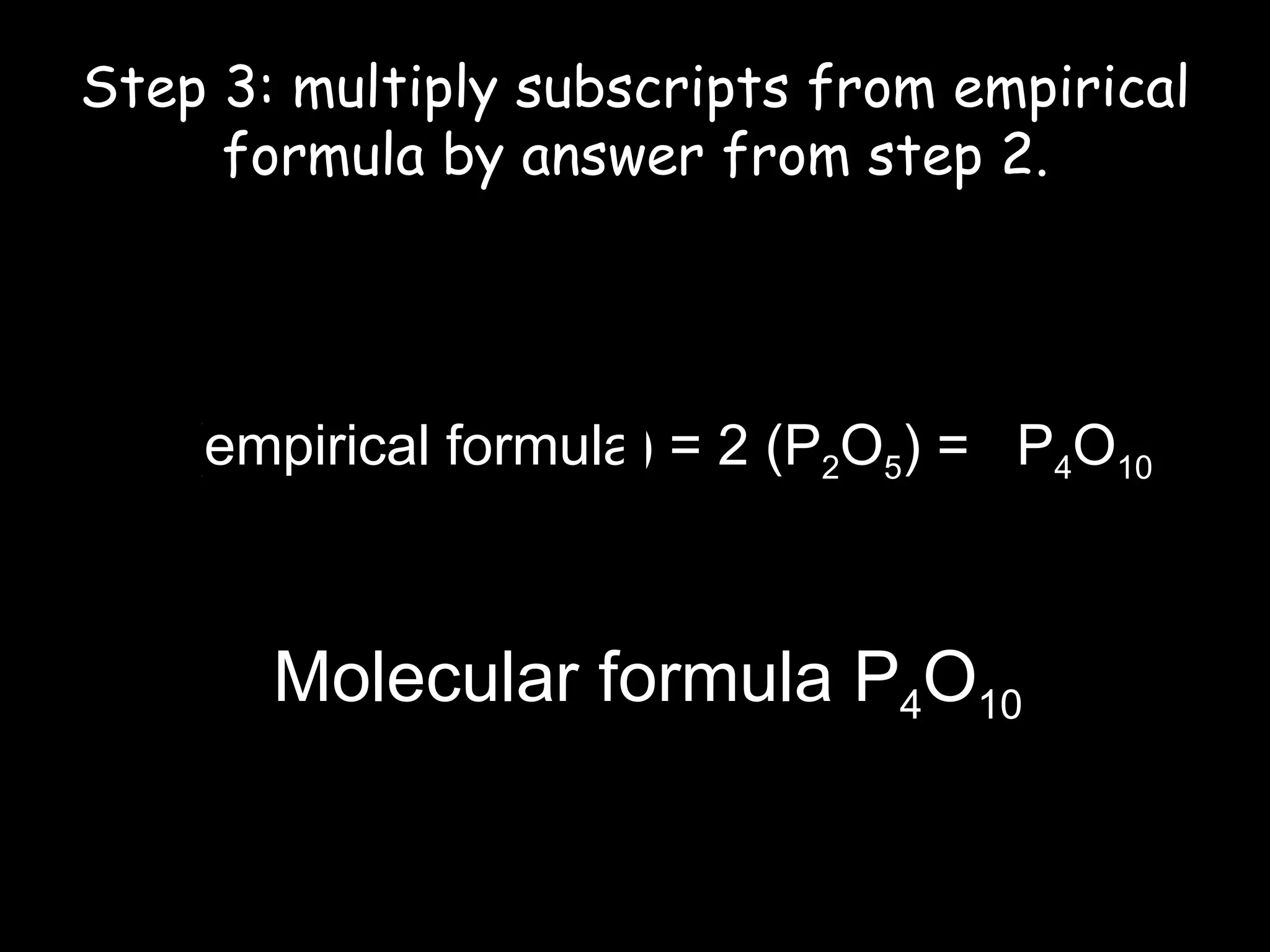 Empirical formulas | PPT