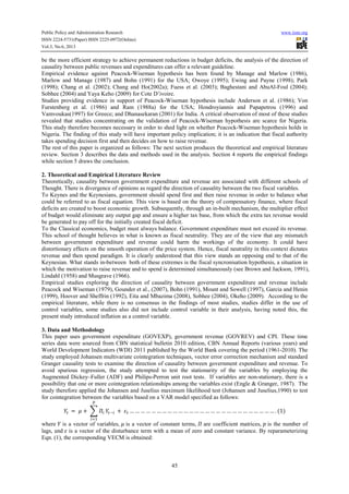 Empirical investigation of the validation of peacock wiseman hypothesis ...