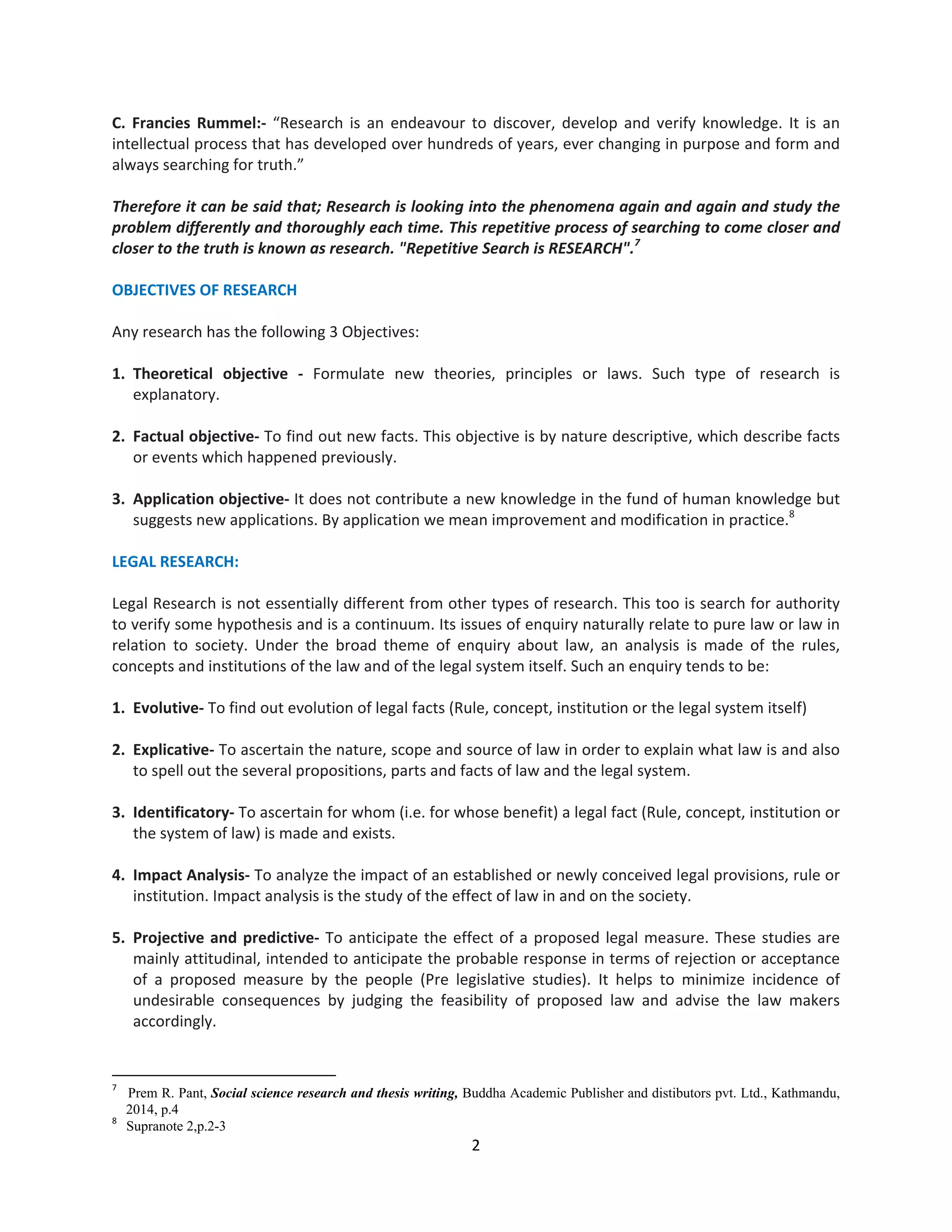 Research Methodology (Empirical Legal Research) | PDF
