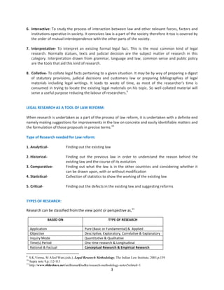 Research Methodology (Empirical Legal Research) | PDF
