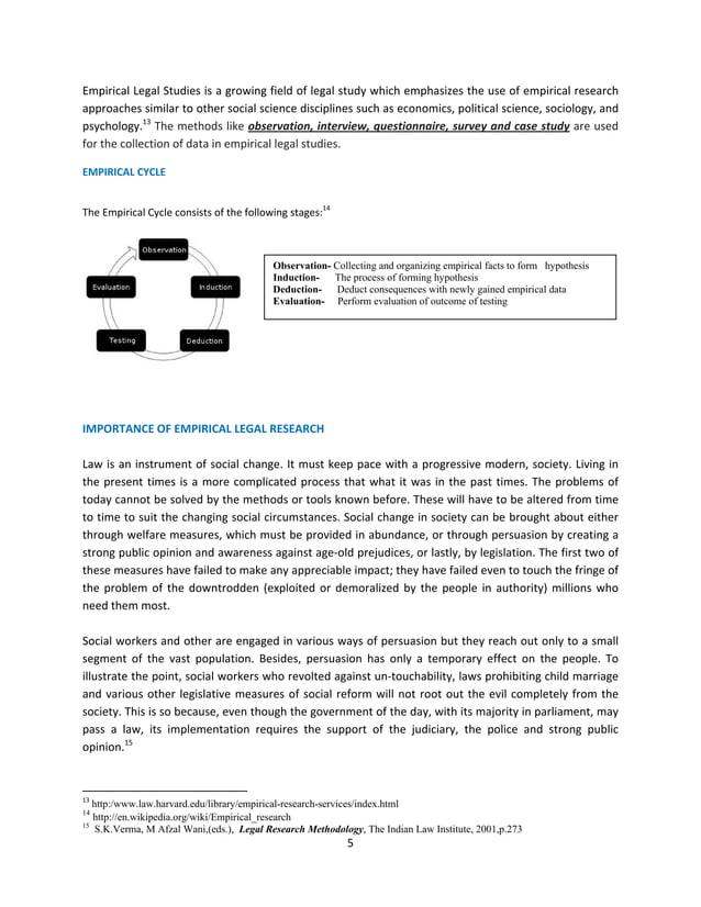 Research Methodology (Empirical Legal Research) | PDF | Legal Services ...