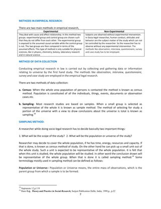 Research Methodology (Empirical Legal Research) | PDF