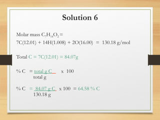 Empirical & Molecular Formulas of Compounds | PPT