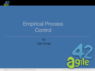 Empirical processcontrol | KEY