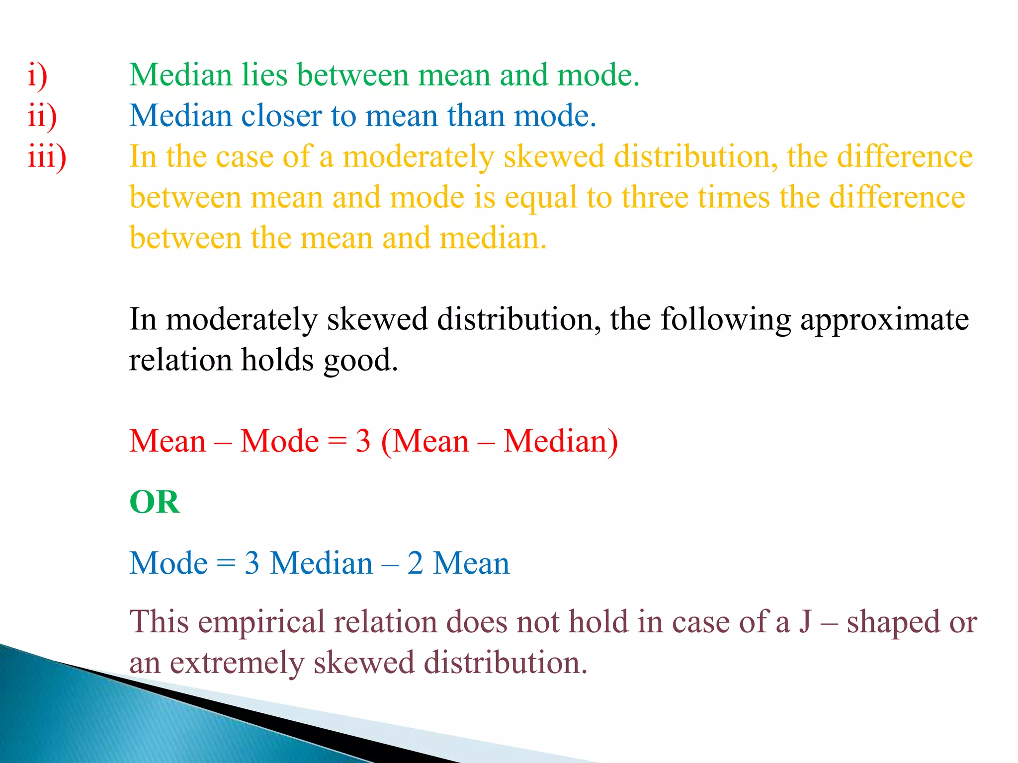 Empirical relation(mean, median and mode) | PPT Empirical relation(mean, median and mode) | PPT