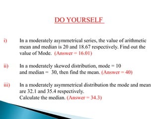 Empirical relation(mean, median and mode) | PPTX