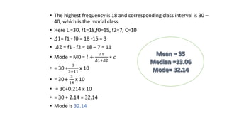 Empirical relationship between averages | PPTX