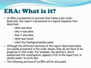 Empirical Research Activity (ERA) Guide | PPT