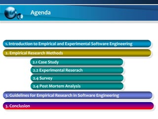 Empirical research methods for software engineering | PPTX